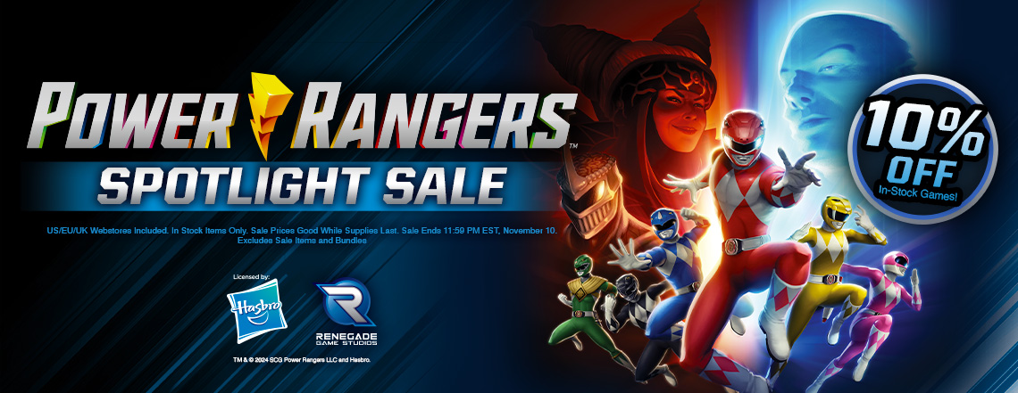 Power Rangers Spotlight Sale! - Renegade Game Studios