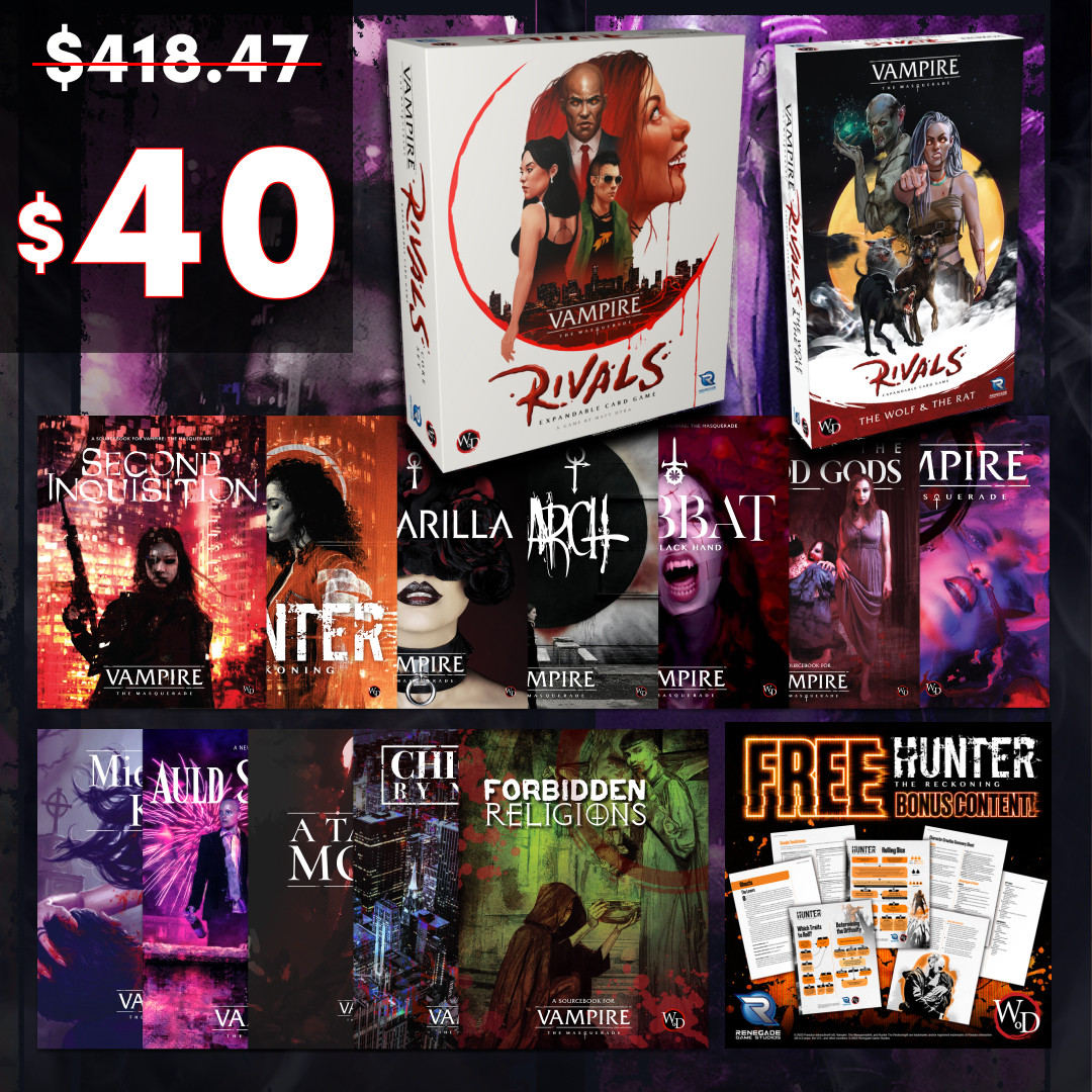 Humble RPG Bundle: Vampire: The Masquerade Month of Darkness by Renegade Game Studios (pay what ...