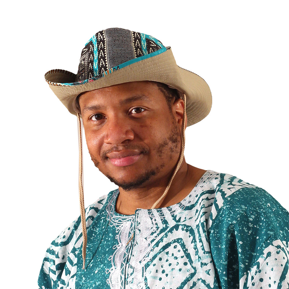 Kitenge Safari Hat - ASSORTED COLORS - Hats and Headwear - African Fashion