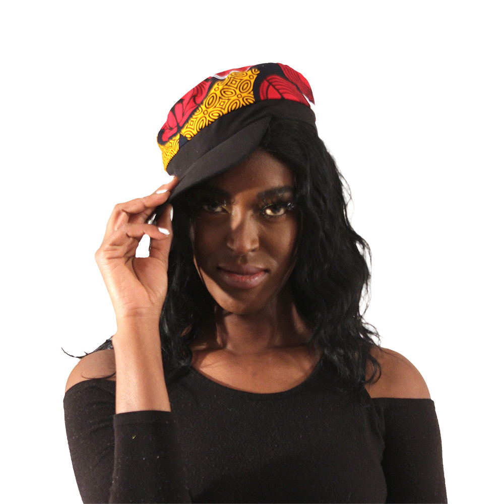Kitenge Cadet Cap - Hats and Headwear - African Fashion