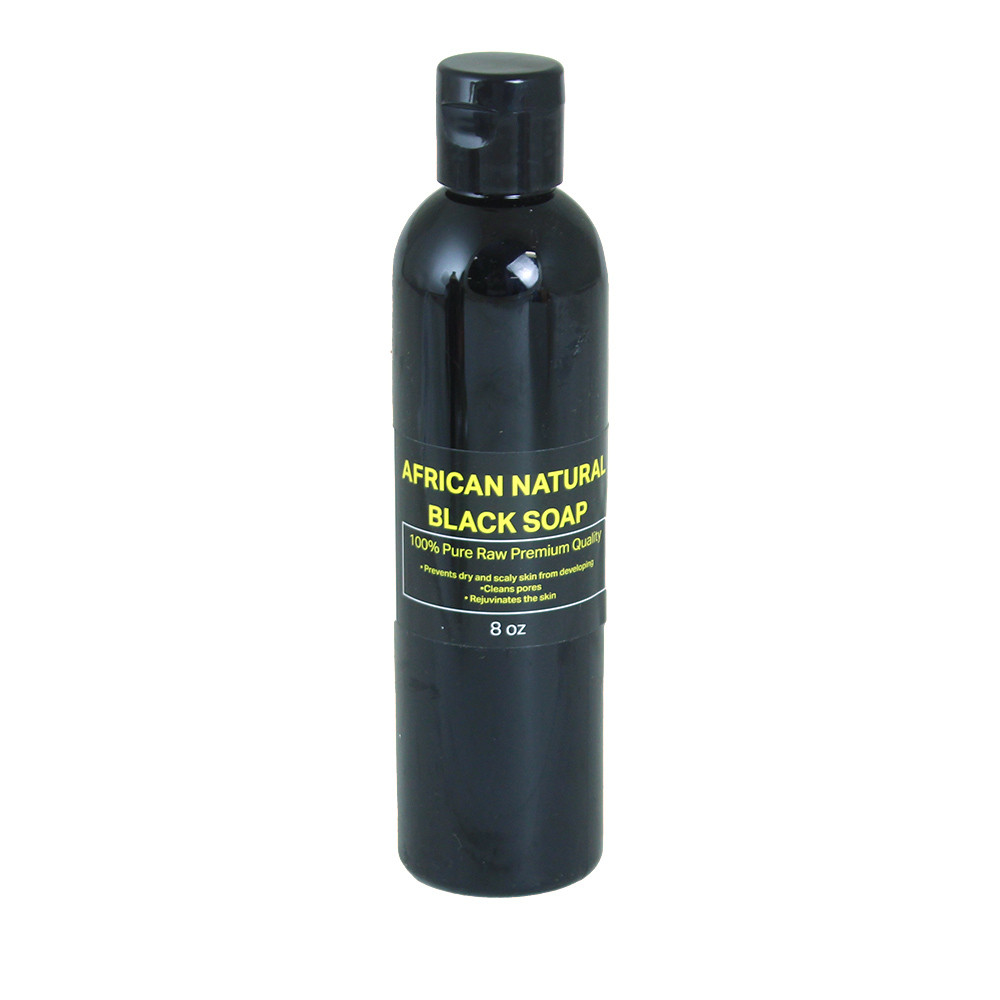 African Natural Black Soap – 8 oz. - Liquid Soaps - African Health & Beauty