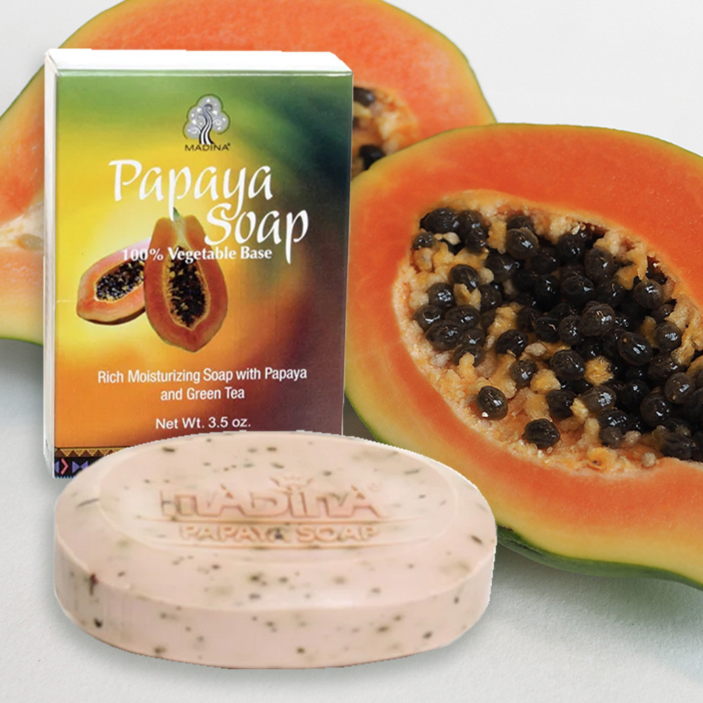Papaya Soap - 3½ oz. - Madina Soap - African Soaps | Africa Imports