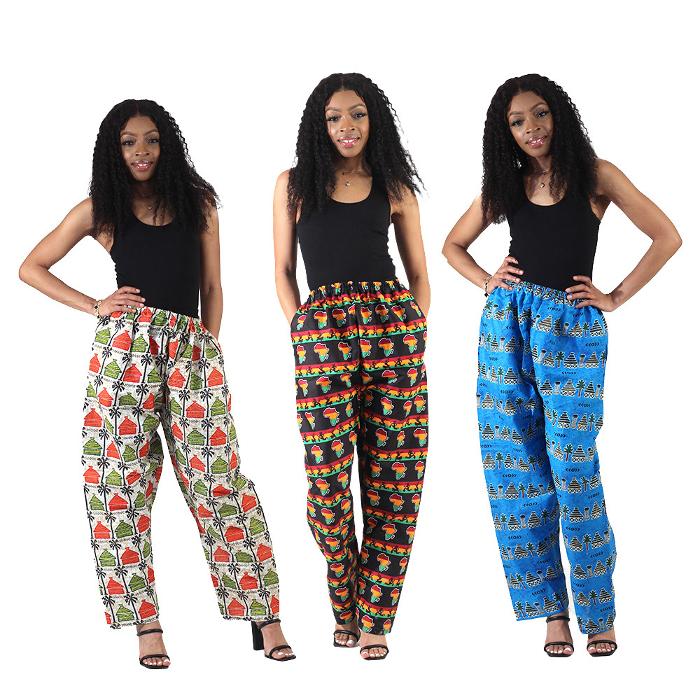 Set Of 3 ASSORTED African Print Pants - Africa Imports