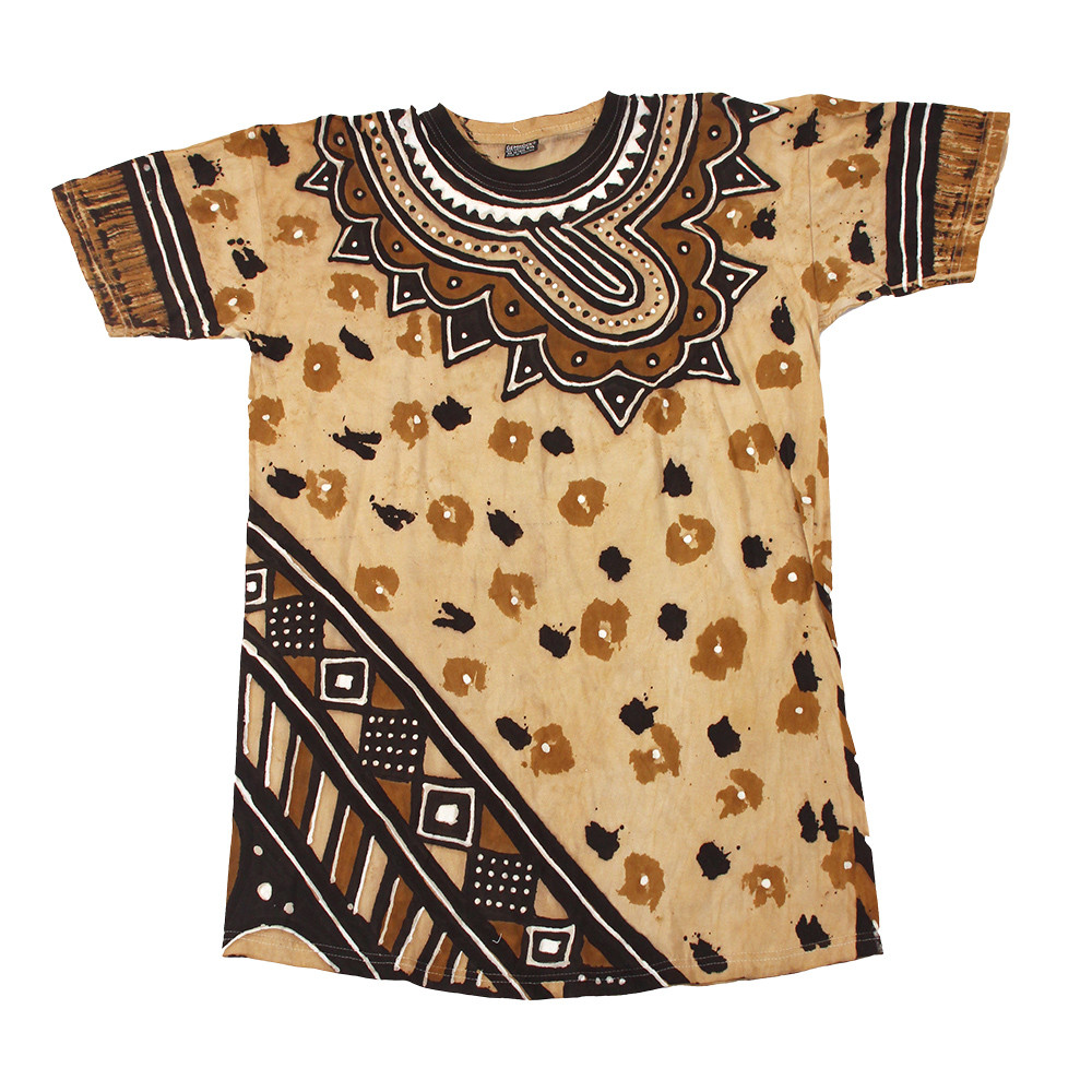 Mudcloth Hand Dyed T-Shirts - assorted designs - Africa Imports
