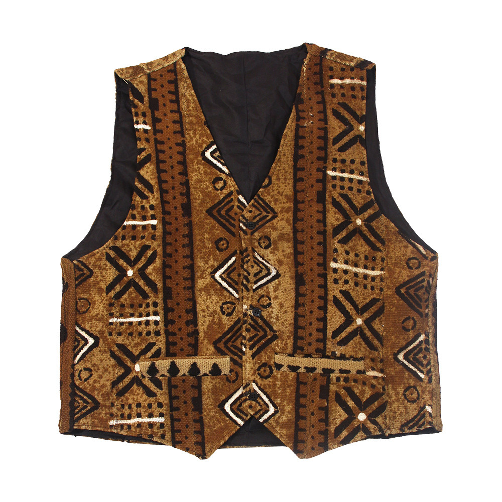 Mud Cloth Vest - Assorted Colors - Africa Imports