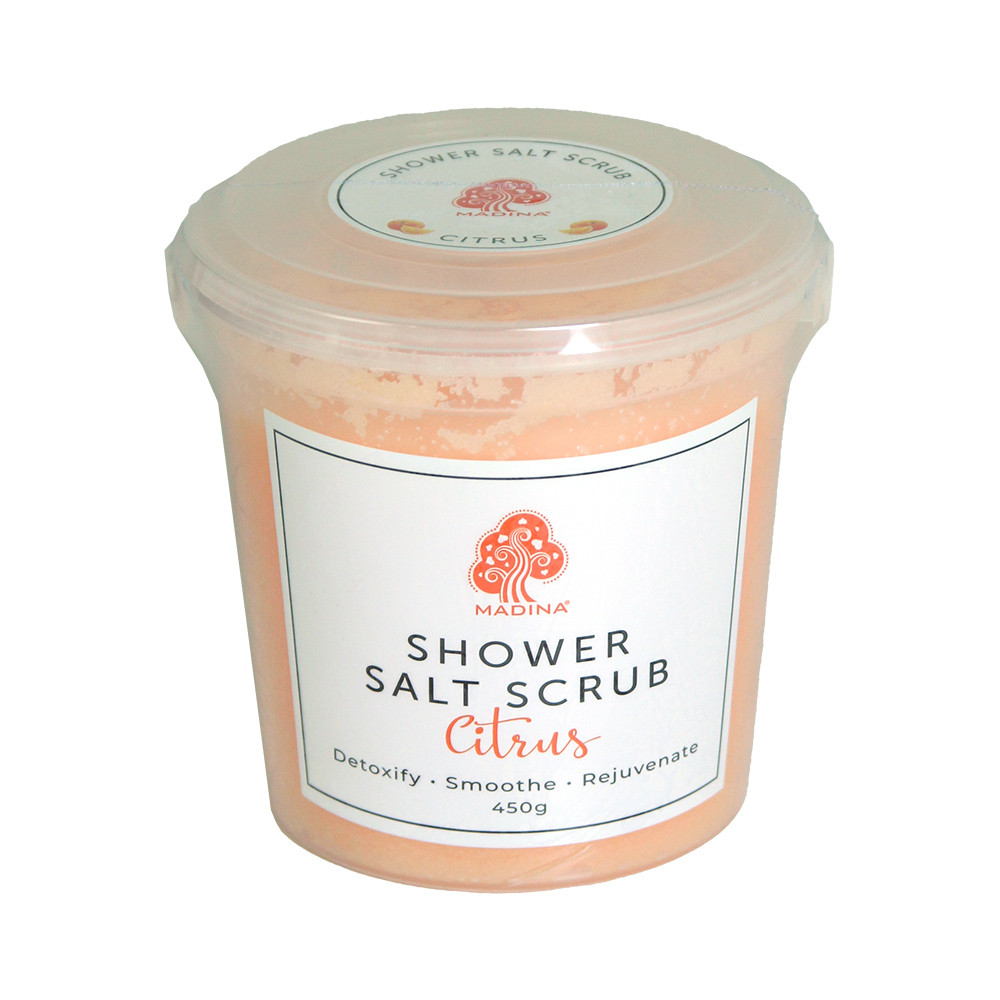 Citrus Shower Salt Scrub - Africa Imports