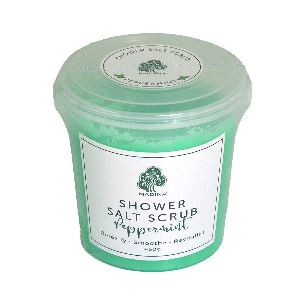 Peppermint Shower Salt Scrub - Africa Imports