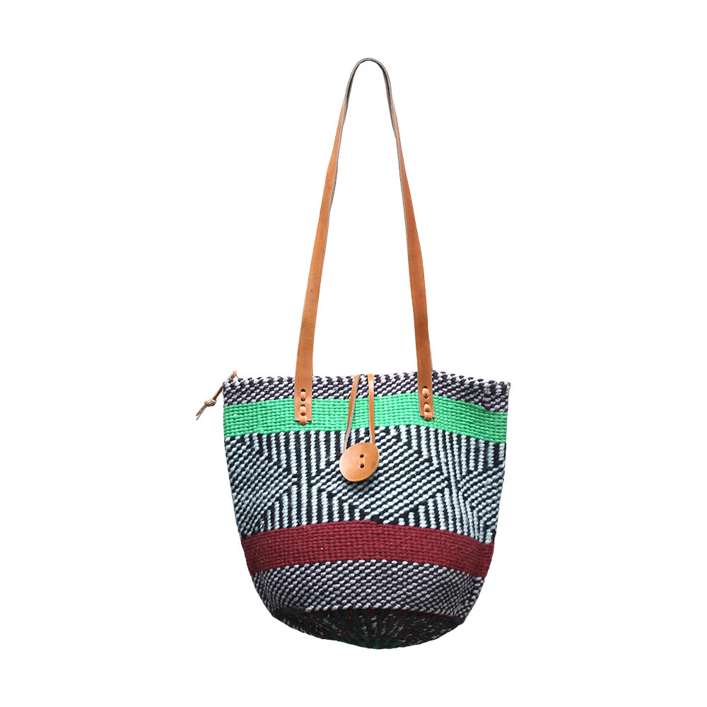 Kenyan Sisal and Wool Handbag - ASSORTED - Africa Imports