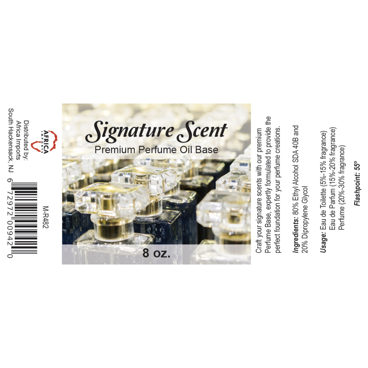 Signature Scent Premium Perfume Oil Base – 8 oz. - Africa Imports