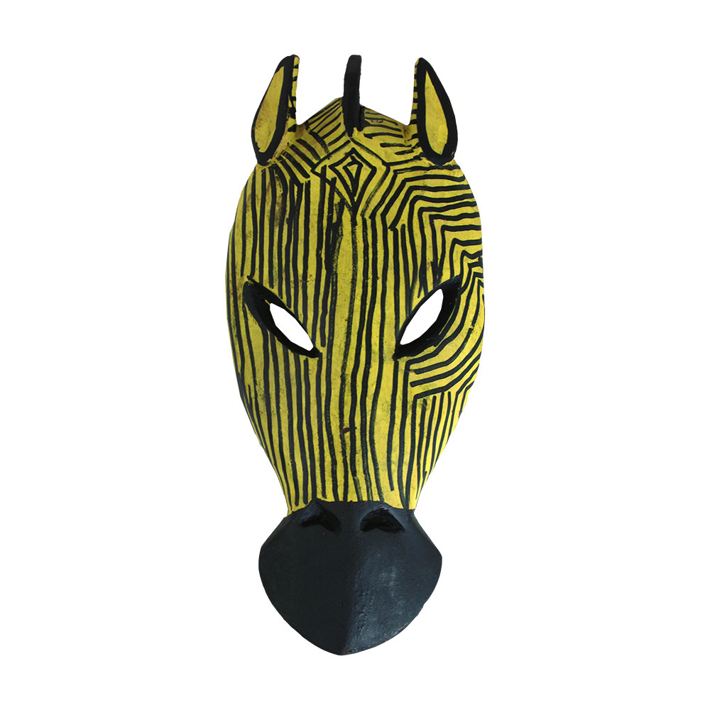 Zebra Mask 8" - Animal Masks & Wood Carvings | Africa Imports