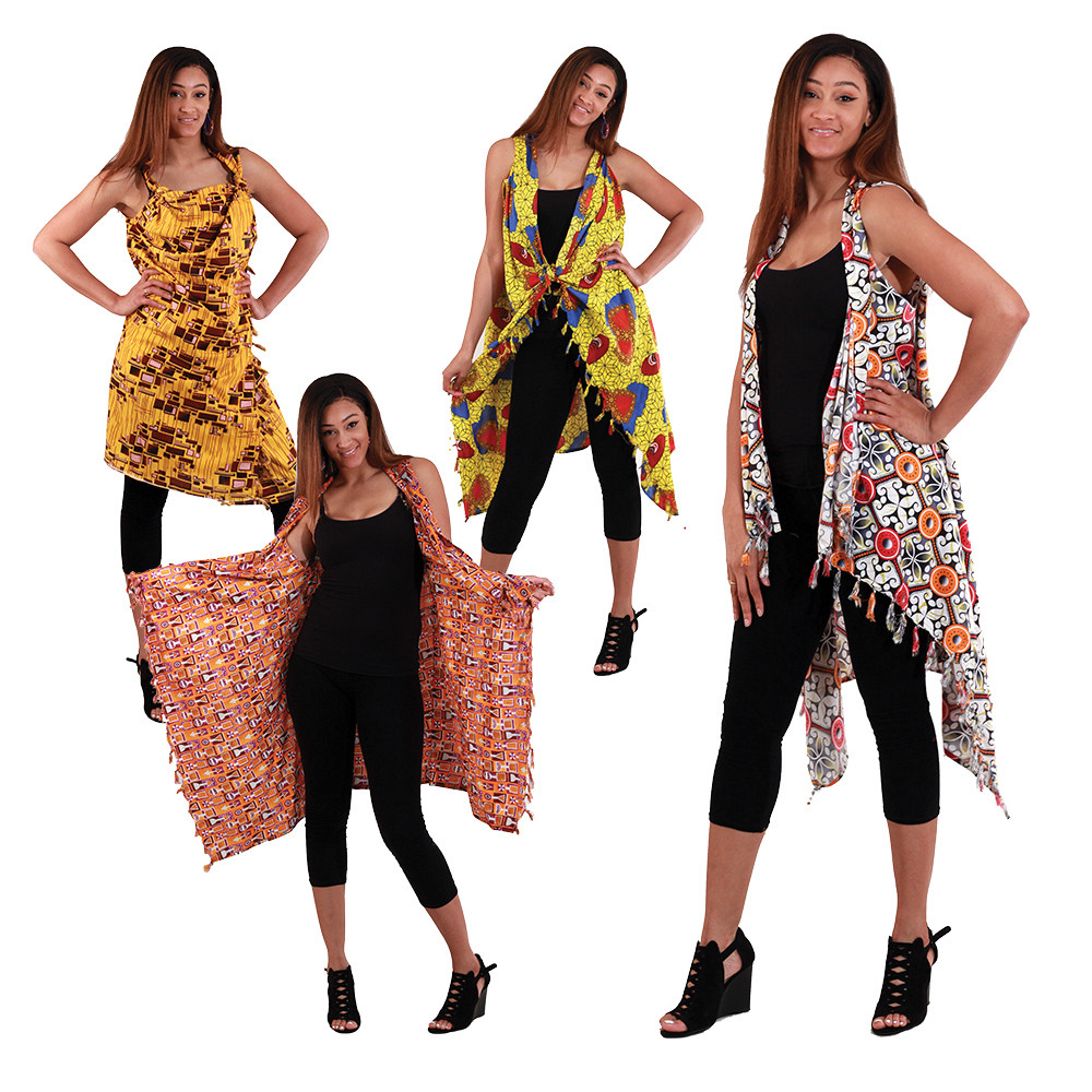 Set Of 10 ASSORTED Sarongs - African Inspired Fashions