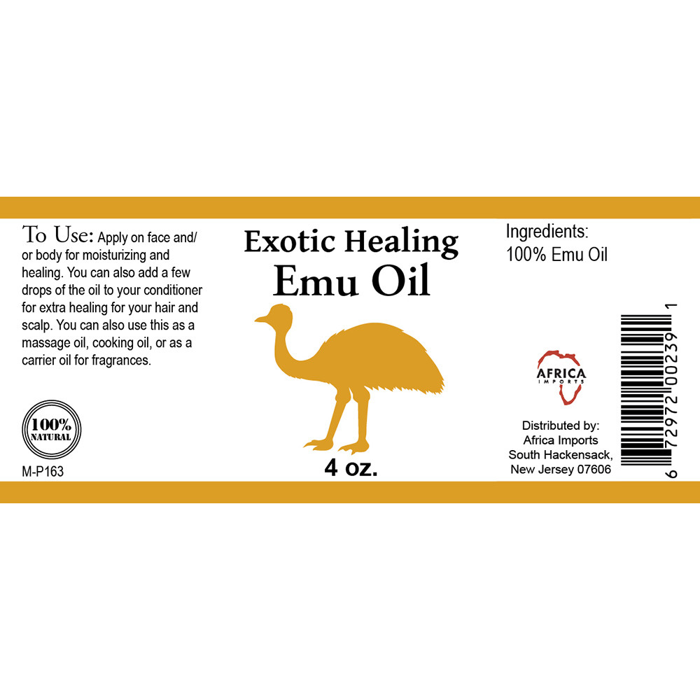 Emu Oil: 4 oz. - Healing Oils - African Health & Beauty | Africa Imports