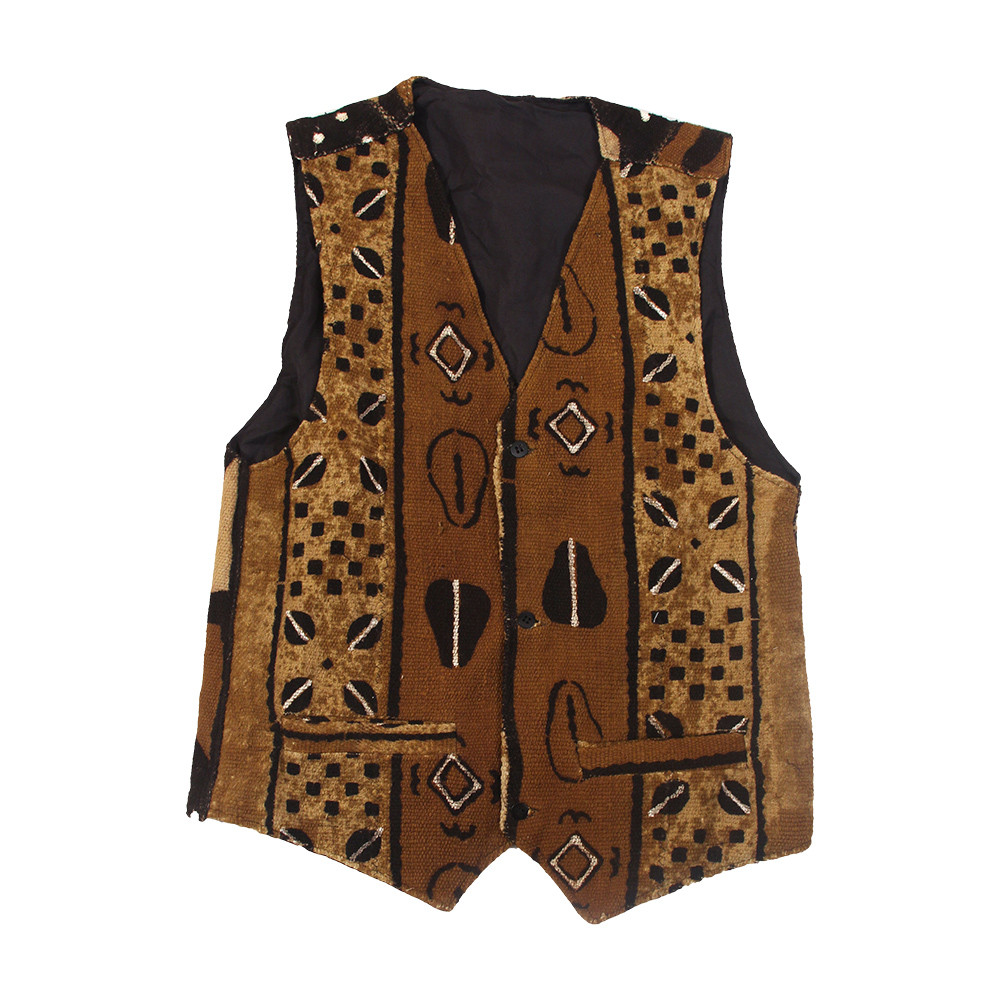 Mud Cloth Vest - Assorted Colors - Africa Imports