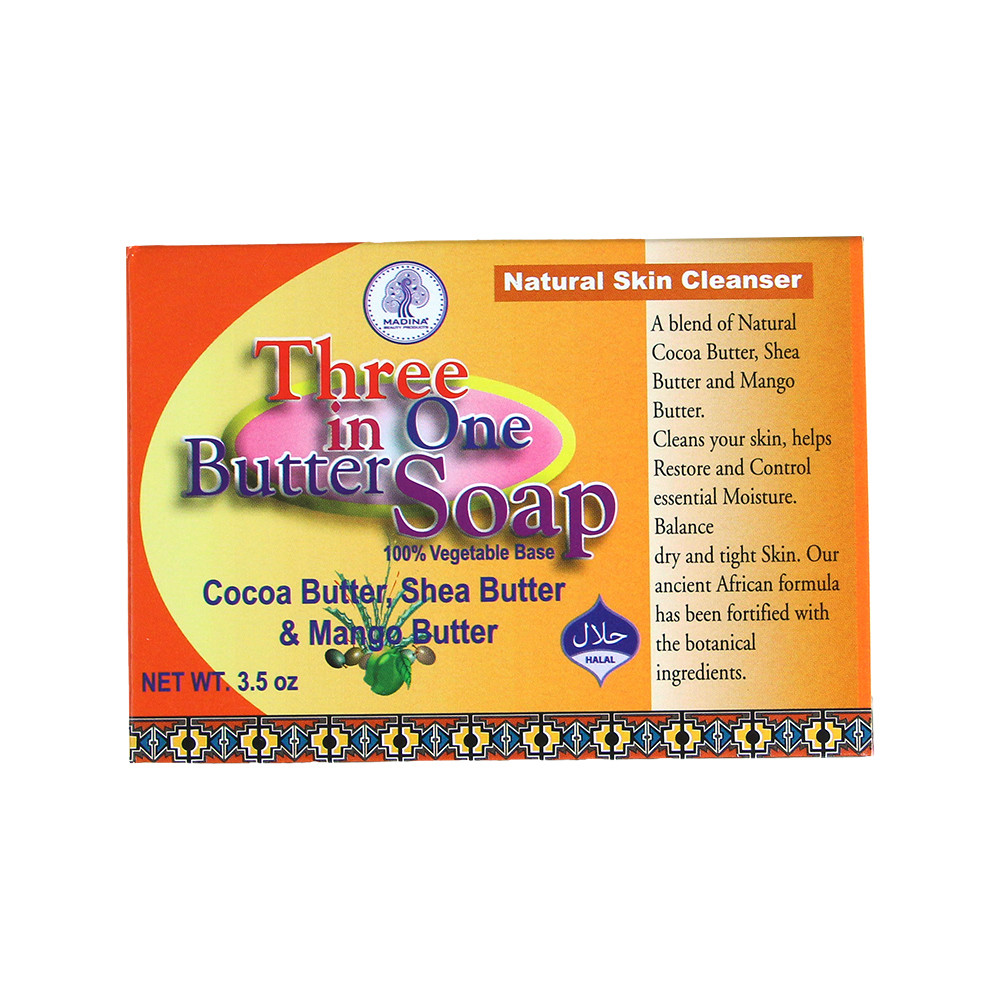 Three In One Butter Soap - 3½ oz. - Madina Soap - African Soaps ...