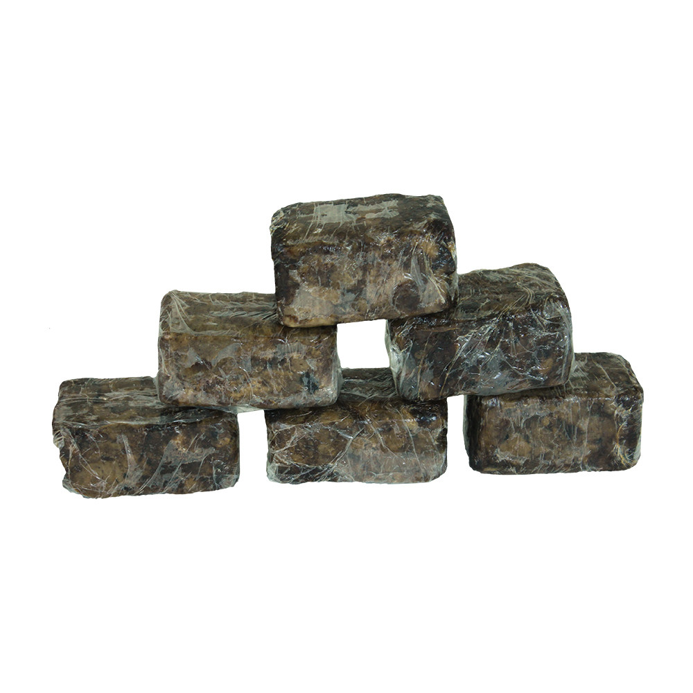 Set Of 6 Raw Natural Black Soap Bars - African Black Soaps | Africa Imports