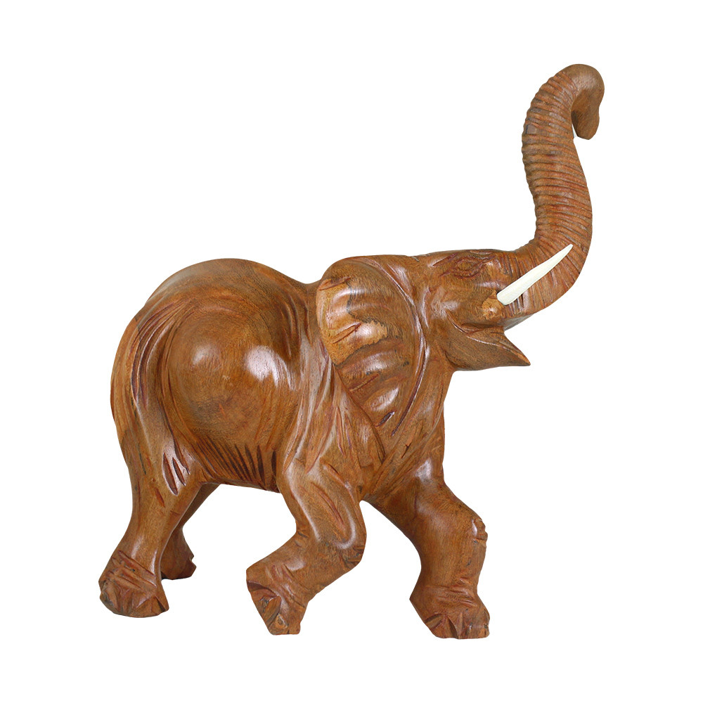 Large Solid Wood Elephants - Africa Imports