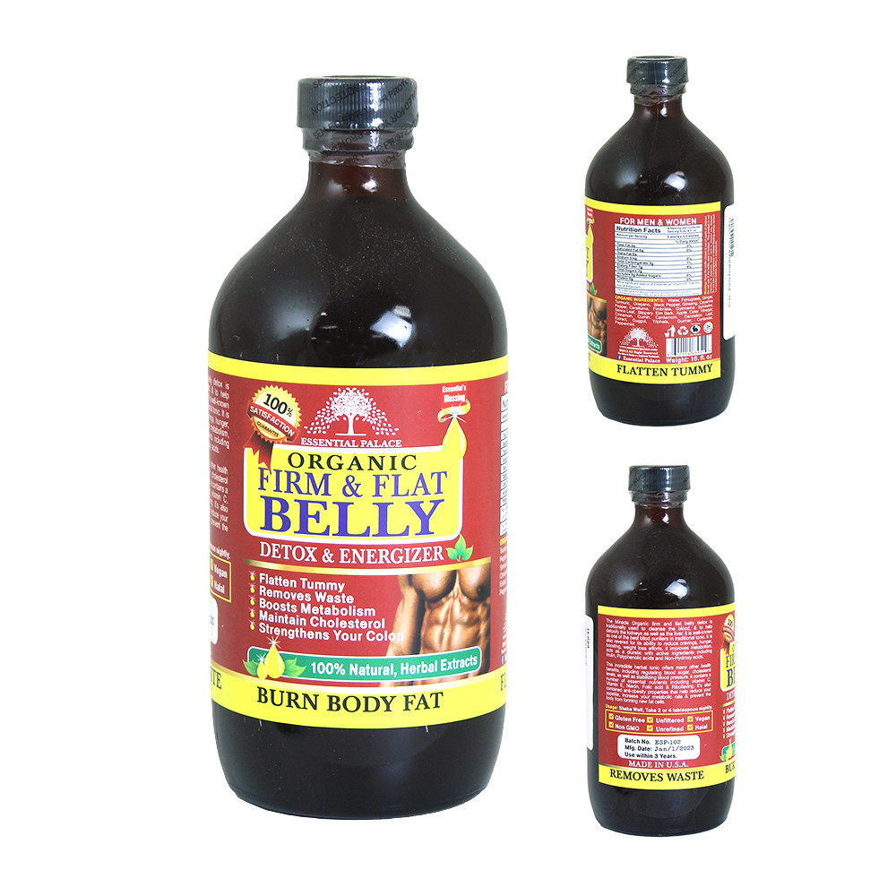 Organic Firm & Flat Belly Detox - 16 oz - Herbal Remedies & Edibles