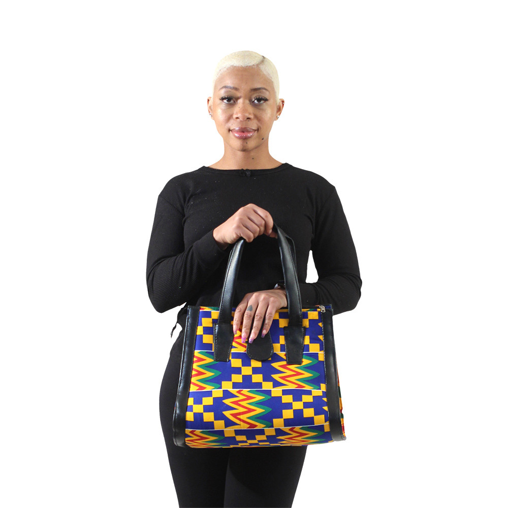 Kente Print #2 Handbag & Purse Set - Africa Imports