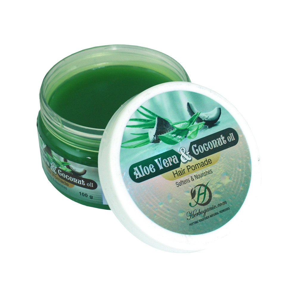 Aloe Vera and Coconut Oil Hair Pomade 3.5 oz | Africa Imports