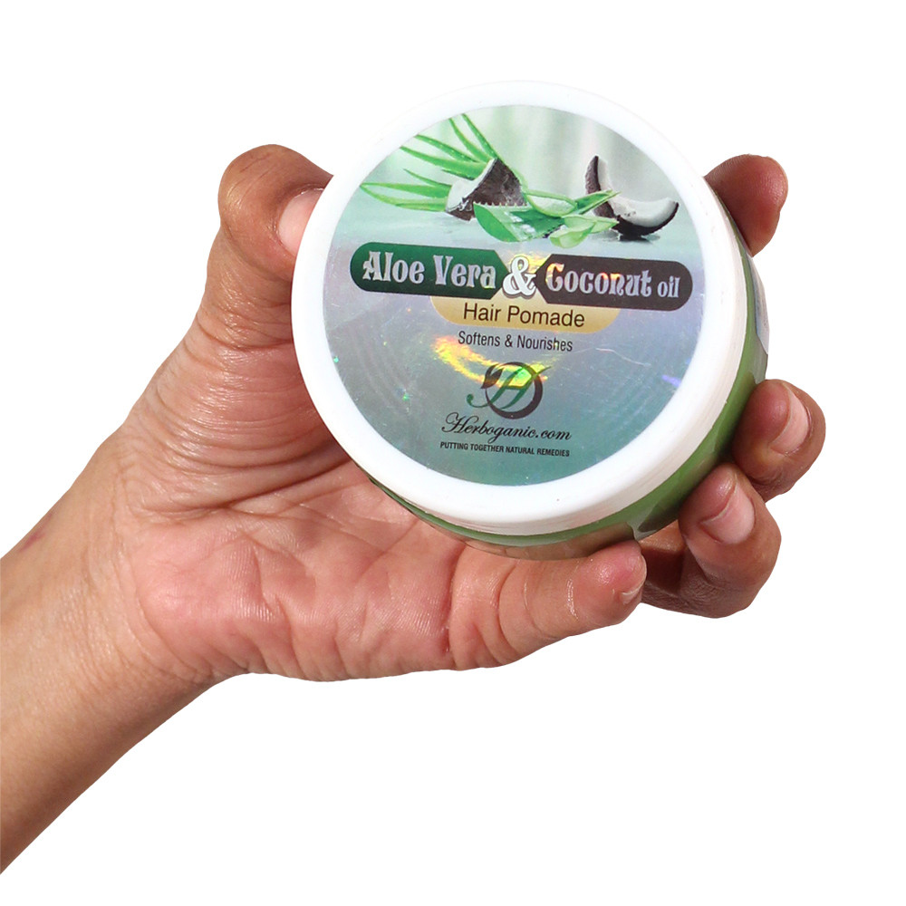 Aloe Vera and Coconut Oil Hair Pomade 3.5 oz | Africa Imports