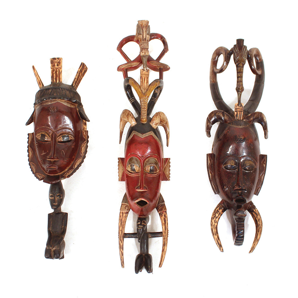 Extra Large Ivorian Guru Mask: 25-35" - Africa Imports