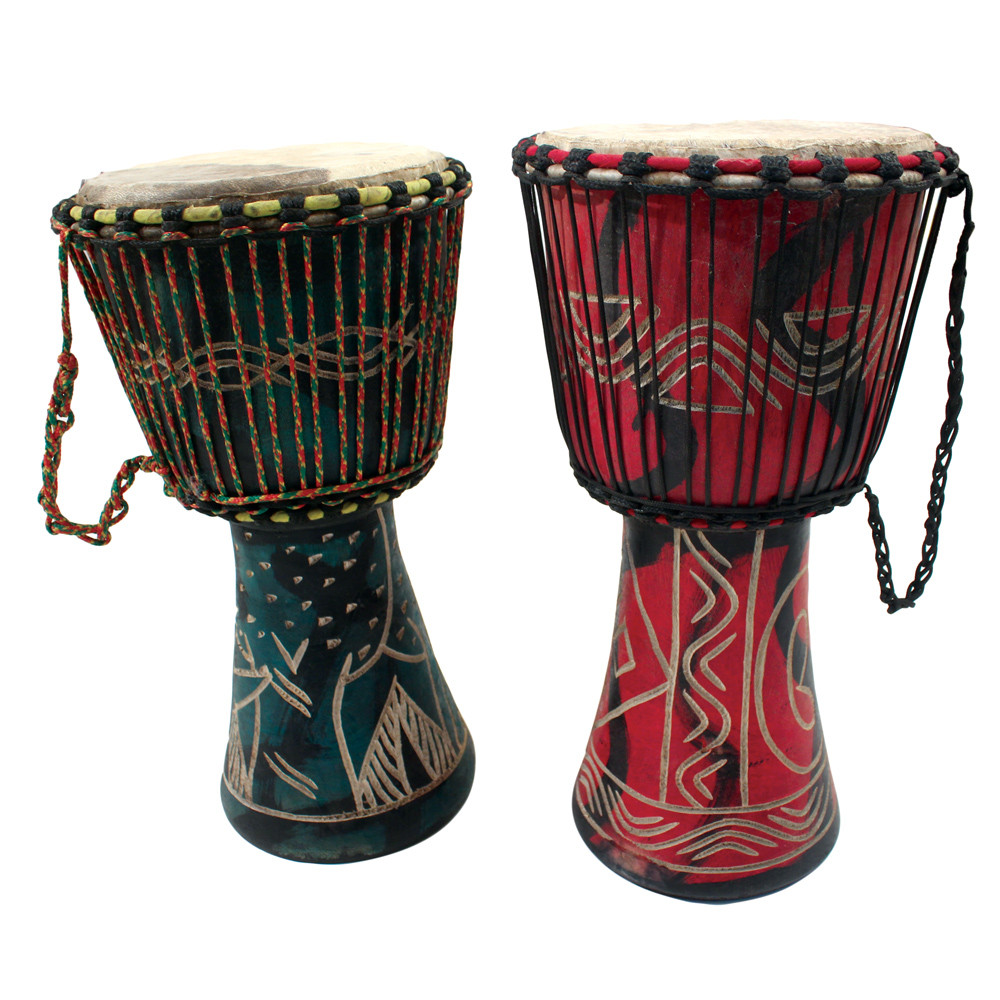 Ghana D'Jembe Drum: Medium 16-18" - Africa Imports