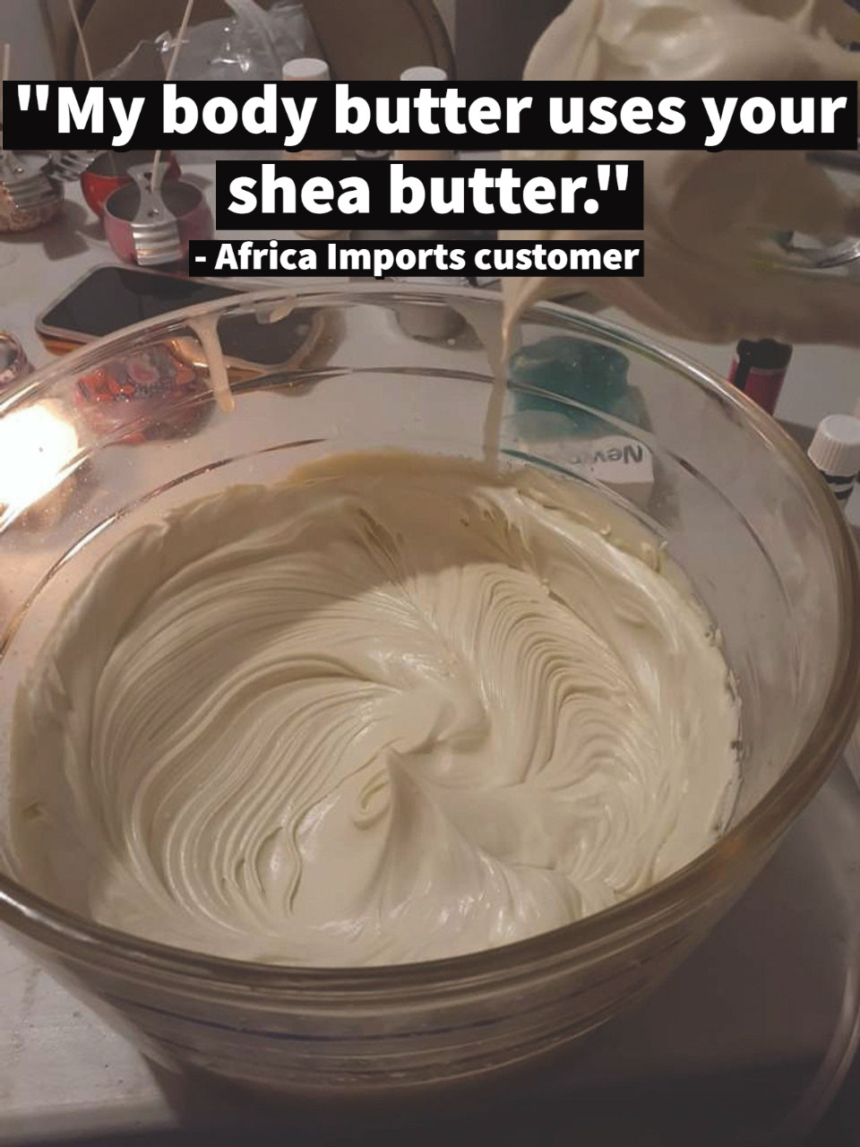 Shea Butter: 1 Gallon (110 oz.) - Raw Shea Butter, African Shea butter