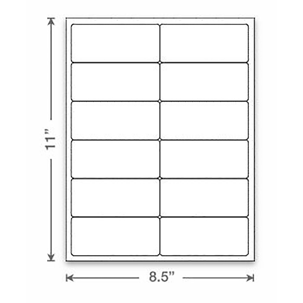 60 - 4"x1¾" Matte Rectangle Labels - Packaging, displays, and Do-It ...