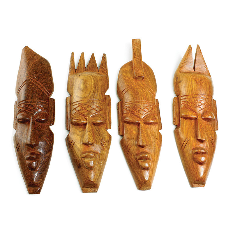 Senegal Miniature Mask 7-8" - Animal Masks & Wood Carvings