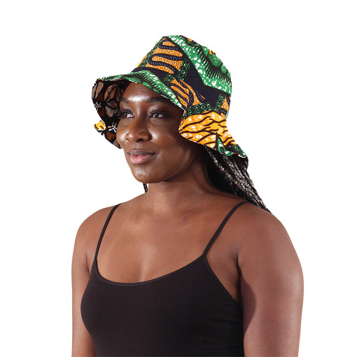 Set of 3 Reversible African Print Hats - ASSORTED Prints - Africa Imports