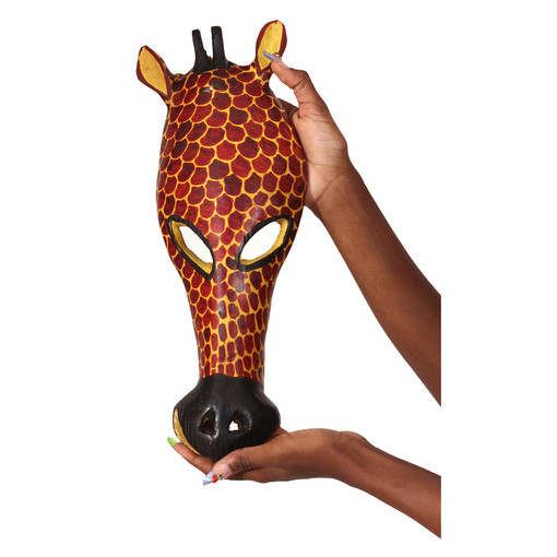 Giraffe Mask 14" - Animal Masks & Wood Carvings | Africa Imports