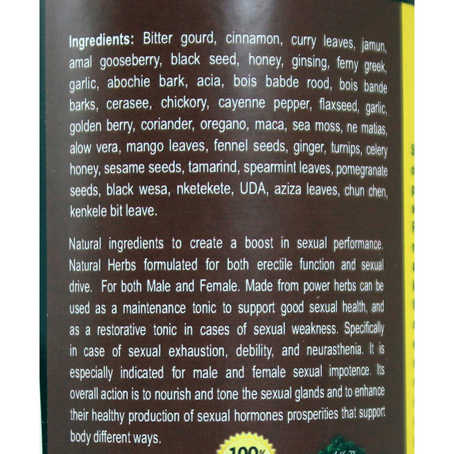Natural Men Tonic - 8 oz. - Herbal Remedies & Edibles | Africa Imports