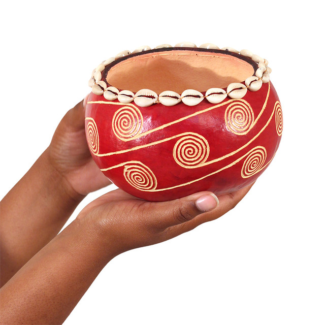 Kenyan Gourd Calabash Bowl - 5-6" - African Home Decor | Africa Imports