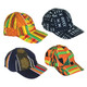 Set Of 4 African Print Caps - Africa Imports