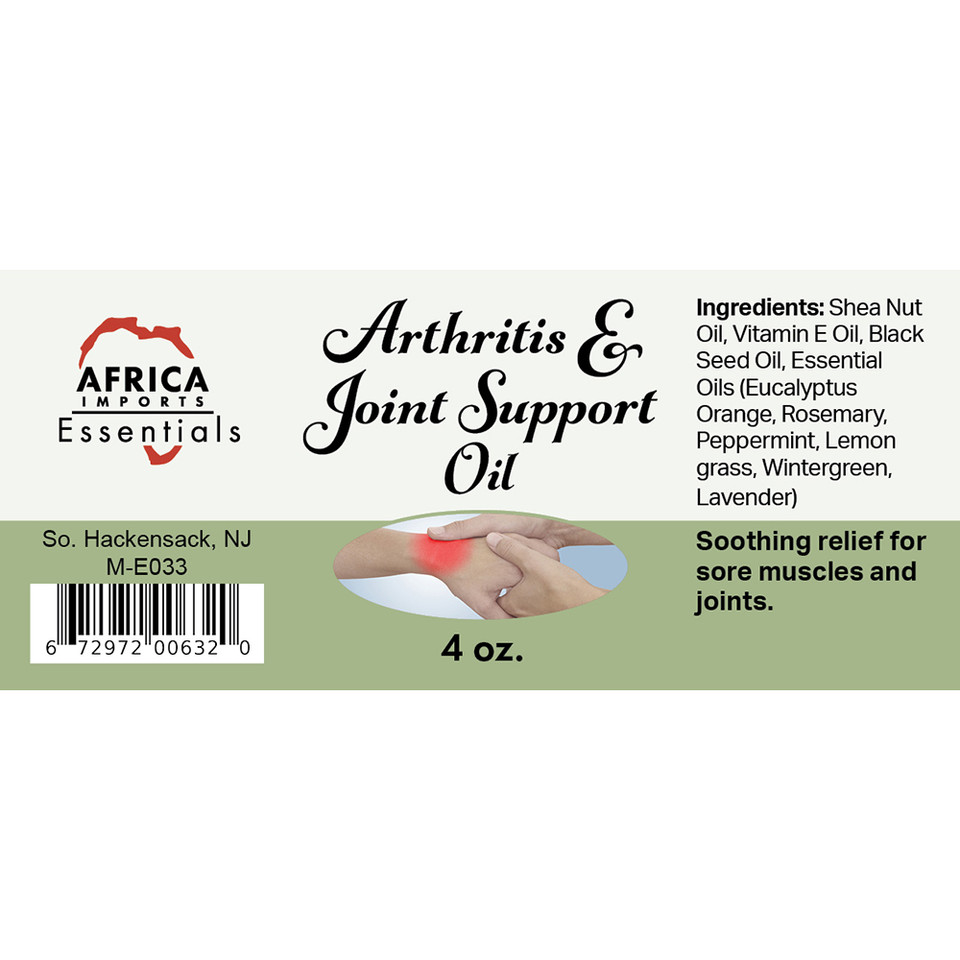 ESSENTIALS: Arthritis & Joint Oil - 4 oz - Healing Oils - African ...