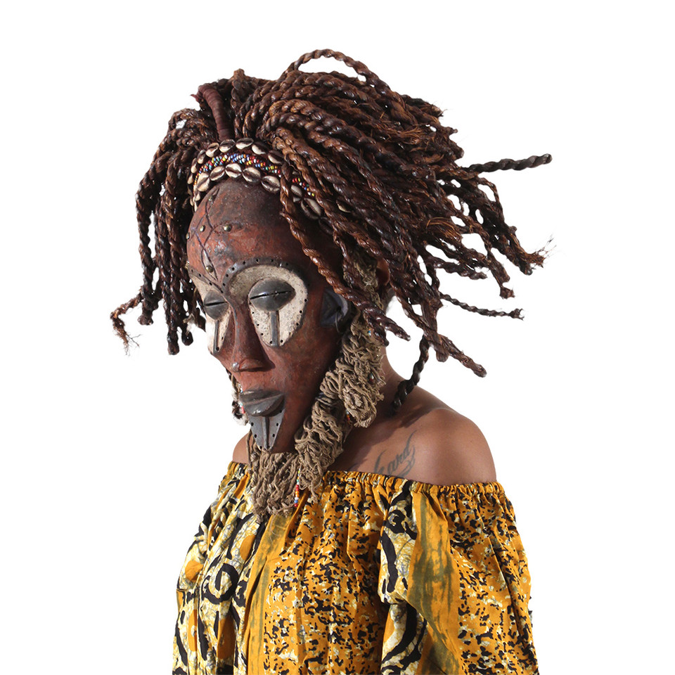 Zaire Premium Chokwe Mask - Africa Imports