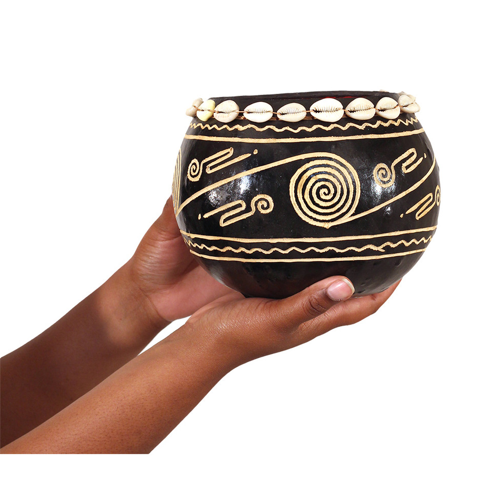 Kenyan Gourd Calabash Bowl - 5-6" - African Home Decor | Africa Imports