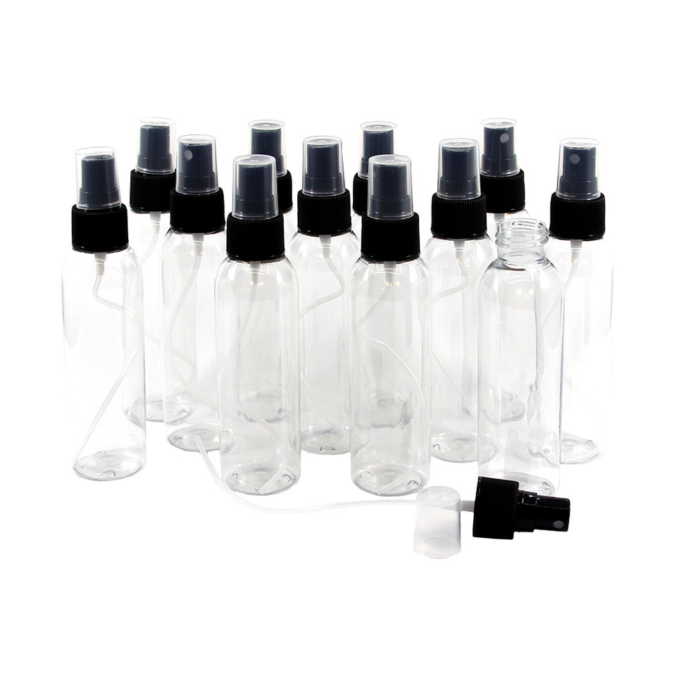 4 oz. Plastic Bottles w/Atomizer - 12 pk - Jars, Containers and ...