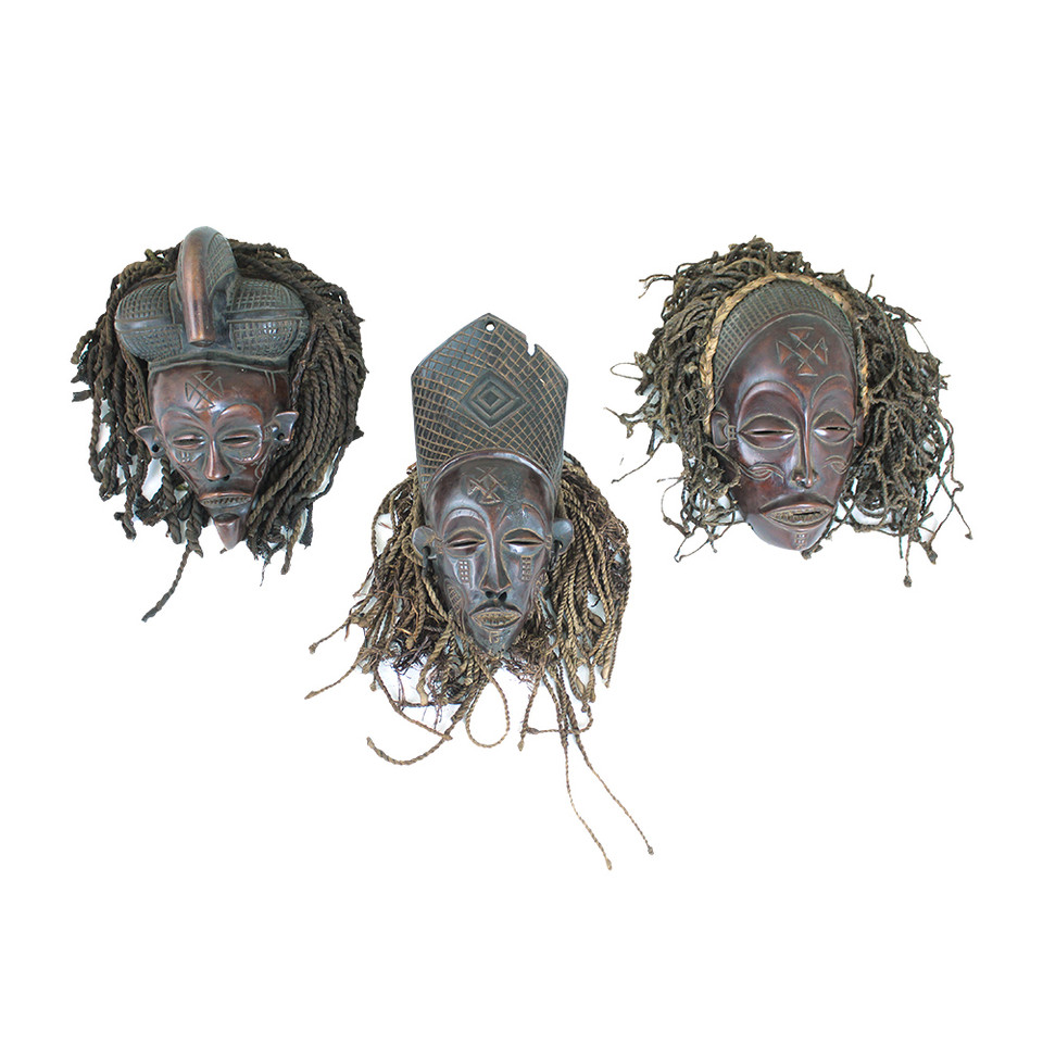 Zaire Premium Chokwe Mask - Africa Imports