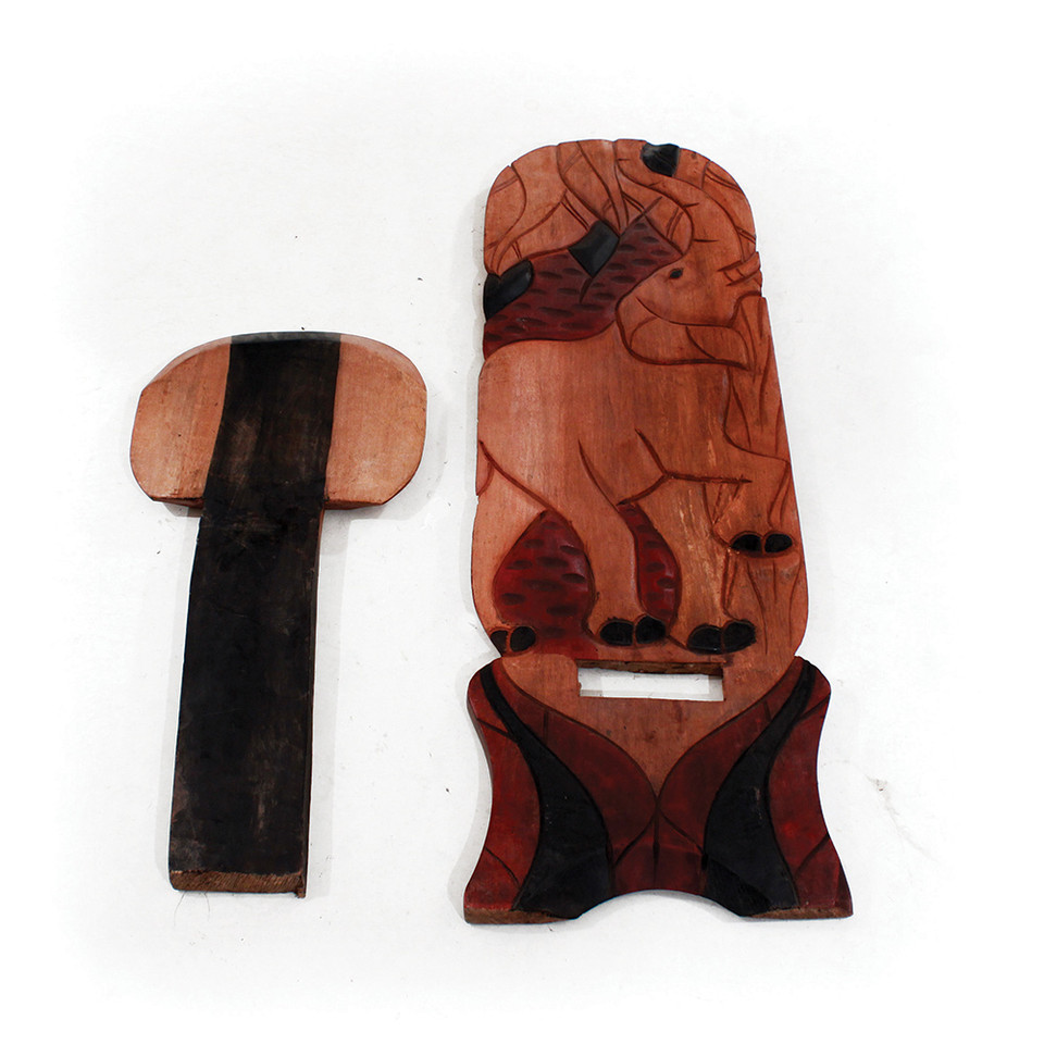 Large Senegalese Wood Carved Chair - Animal Masks & Wood Carvings ...