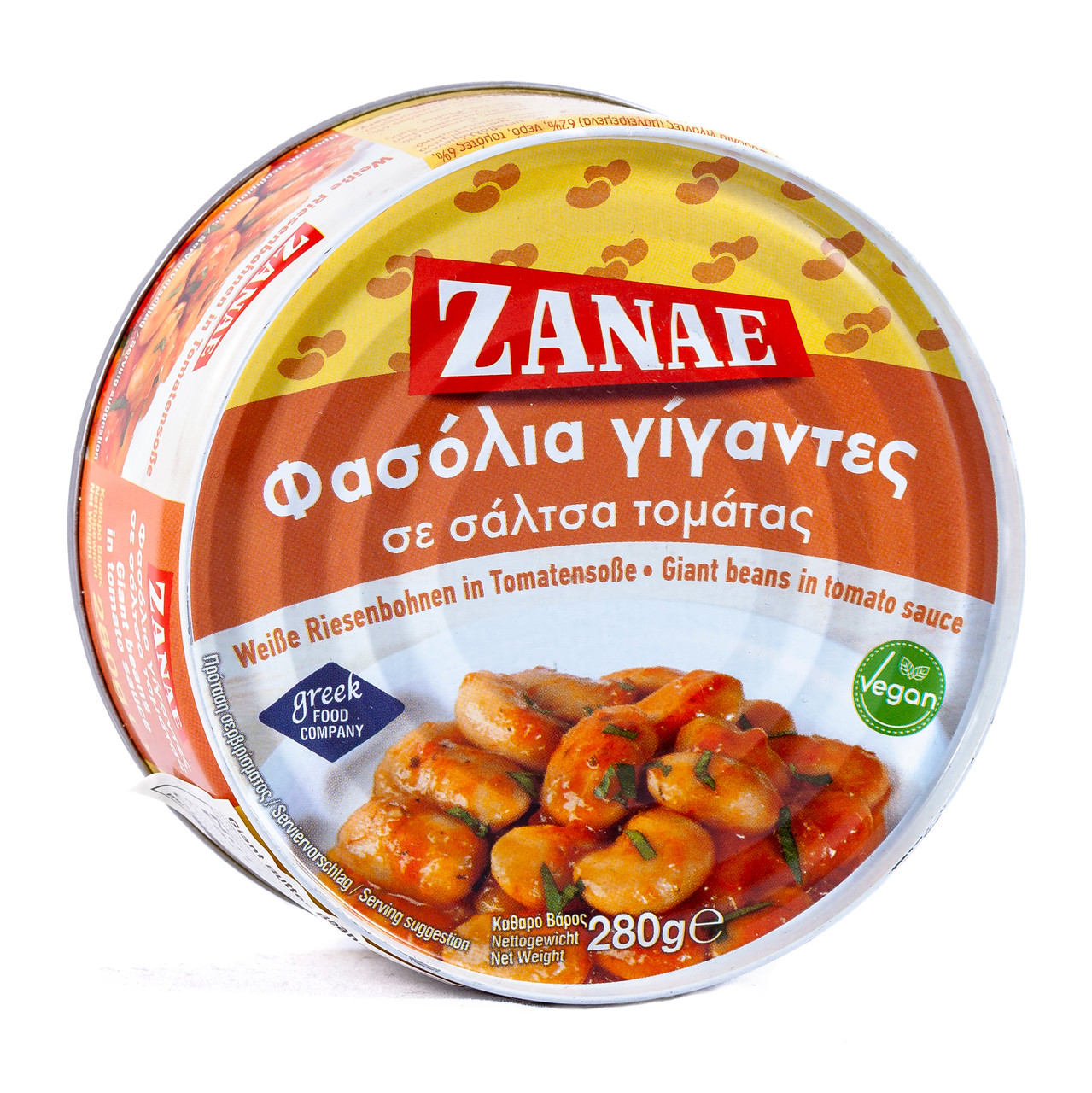 Zanae Giant Beans in Tomato Sauce 10 oz Can (280 gr) - Titan Foods
