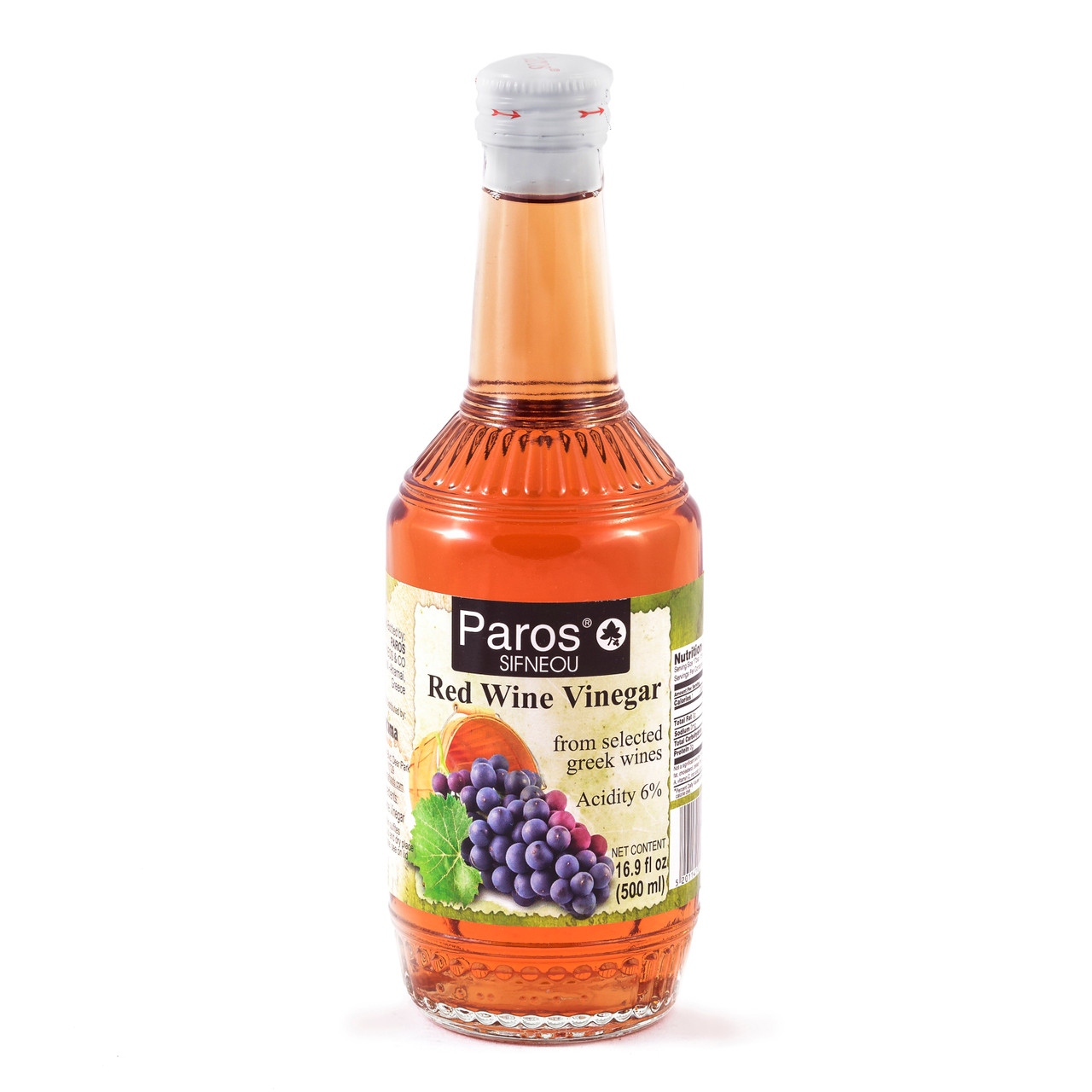 Paros Red Wine Vinegar 500ml Bottle - Titan Foods