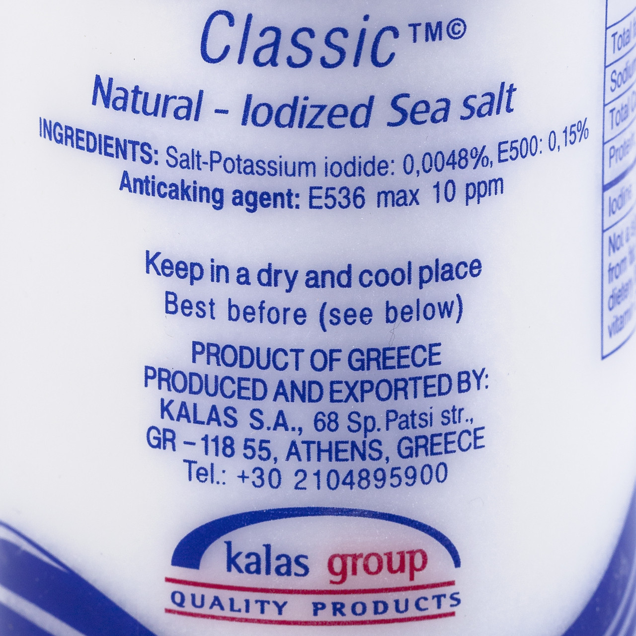 Kalas Sea Salt Plastic Bottle