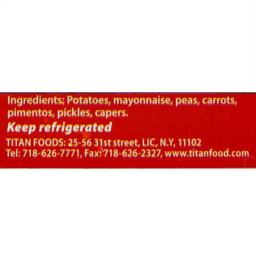 Food & Drink - Spreads/Salads - Titan Foods