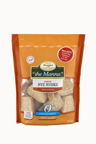 The Manna Rye/Whole Wheat Rusks 280gr Bag - Titan Foods
