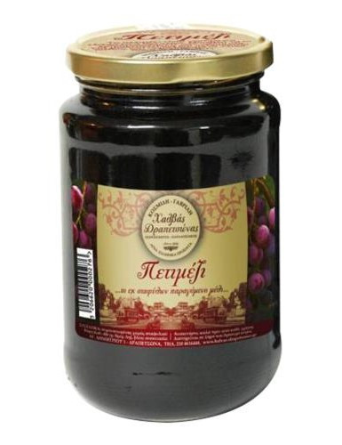 Drapetsonas Petimezi Grape Syrup 450 gr Jar - Titan Foods