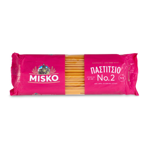 Favorite Greek Pasta for Pastichio | Misko Greek Pasta Macaroni No2