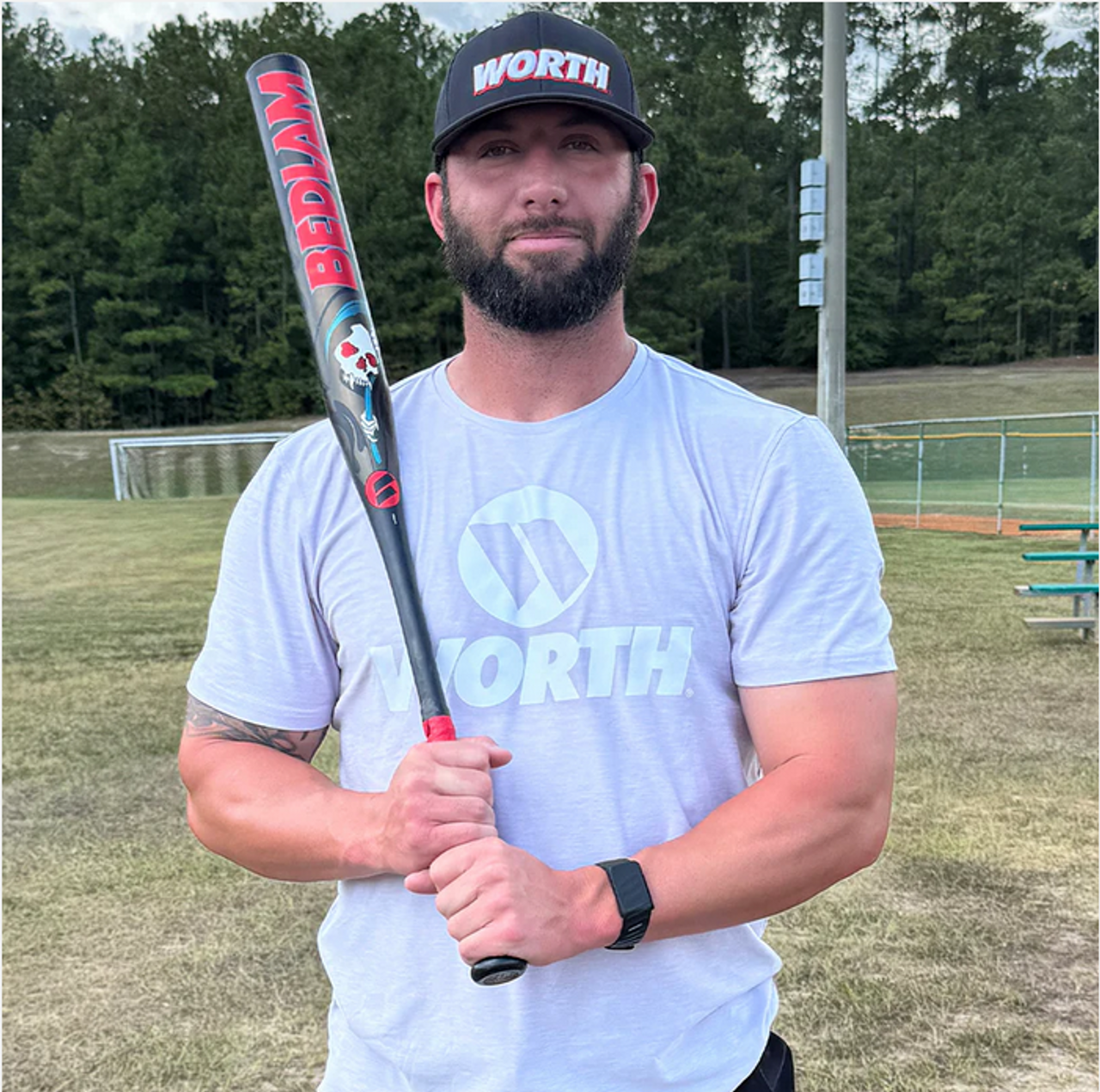 2024 Worth Bedlam Phil Matte Worlds Edition XL USSSA Softball Bat – 12.75" Barrel