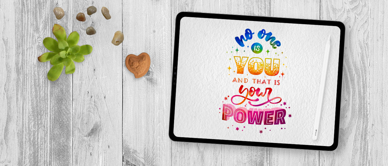 iPad Lettering Brush Lettering on iPad with Apple Pencil