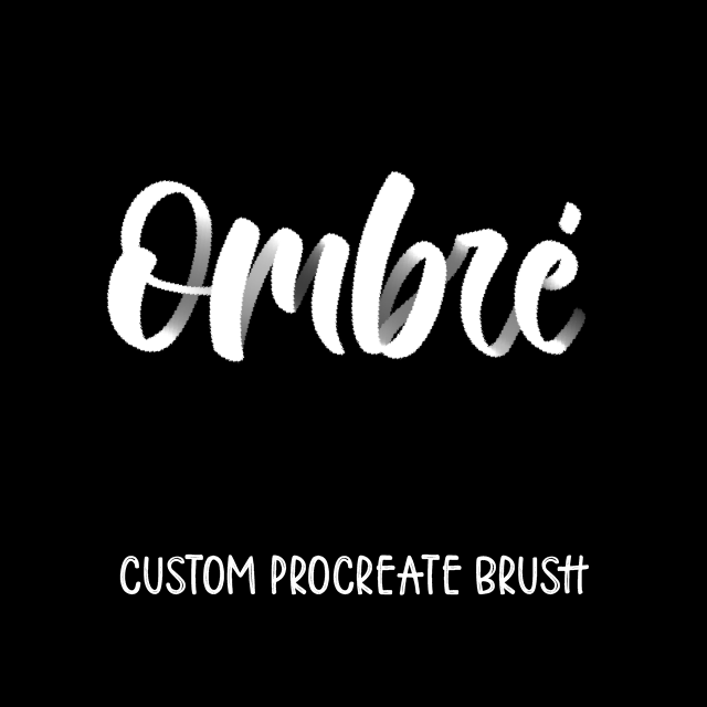 Ombre Effect - iPad Lettering
